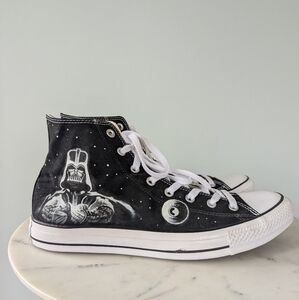 Converse | Shoes | Converse Mens Fan Art Star Wars Yodadarth Vader Hi ...